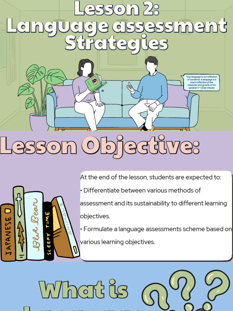 Lesson 2 Language Assessment Strategies MTB | PDF