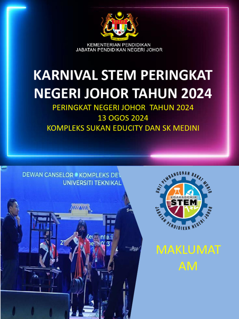 Karnival Stem Dan Karnival Kemahiran Digital Johor 2024 Update PPD | PDF