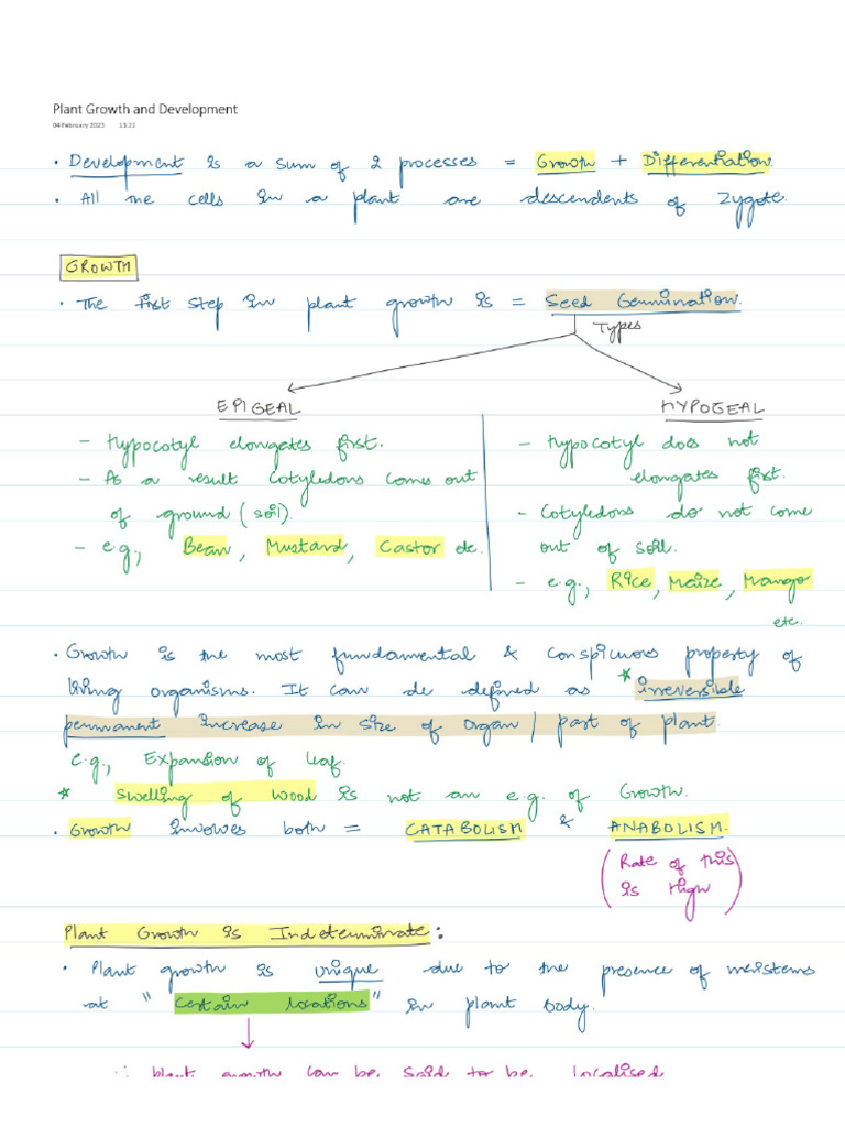 Ch-5 Plant Growth and Development | PDF
