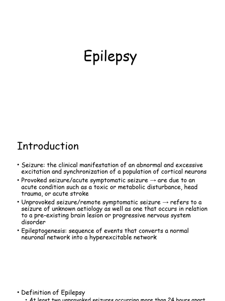 Epilepsy Pdf Epilepsy Neurology