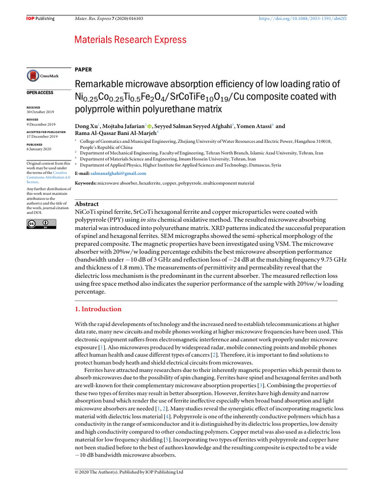 Remarkable_microwave_absorption_efficiency_of_low_ | PDF | Microwave ...