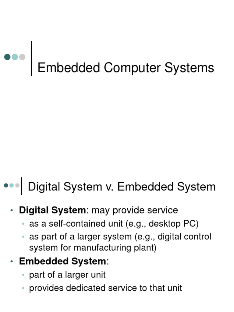 Intro to Embedded Systems | PDF | Embedded System | Logic Synthesis