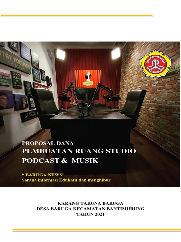 Proposal Pembuatan Studio Podcast Baruga | PDF