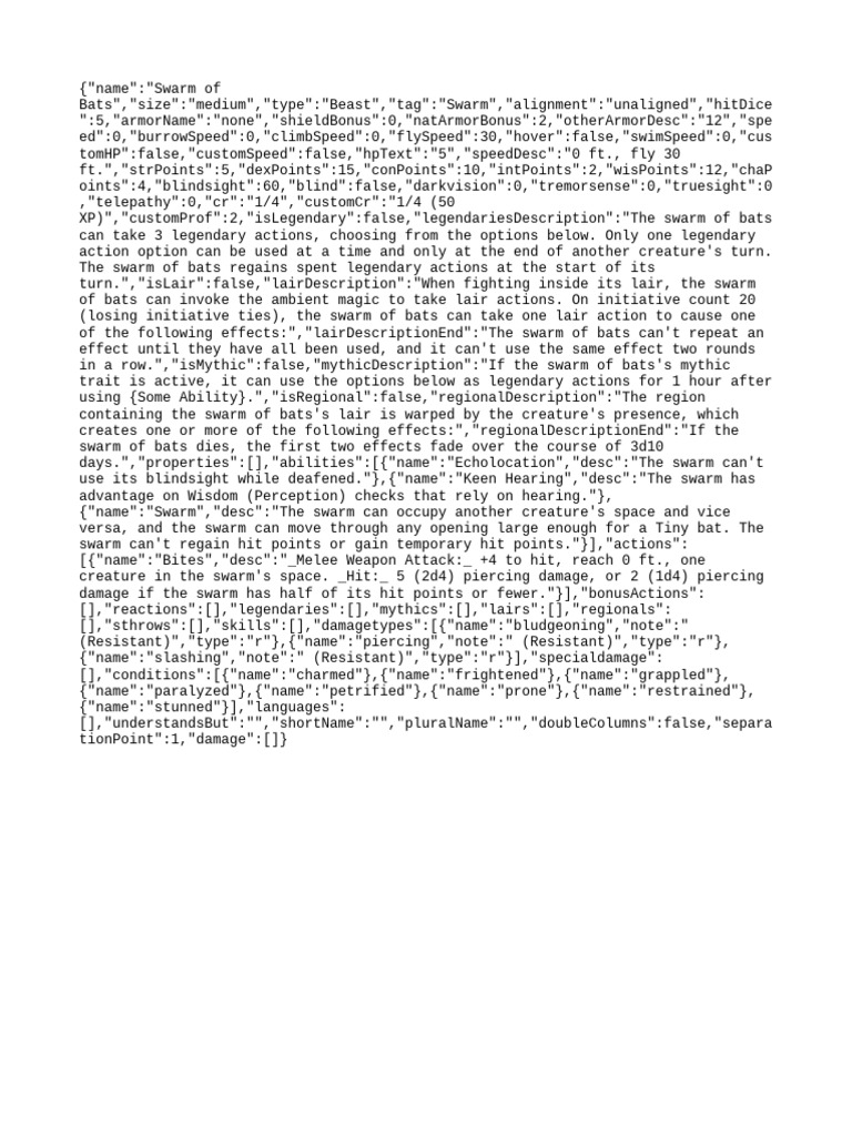 Swarm of Bats - Monster | PDF | Sonar