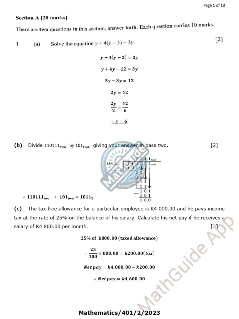 Pdfs - g9G9 Math P2 2023 | PDF | Area | Triangle