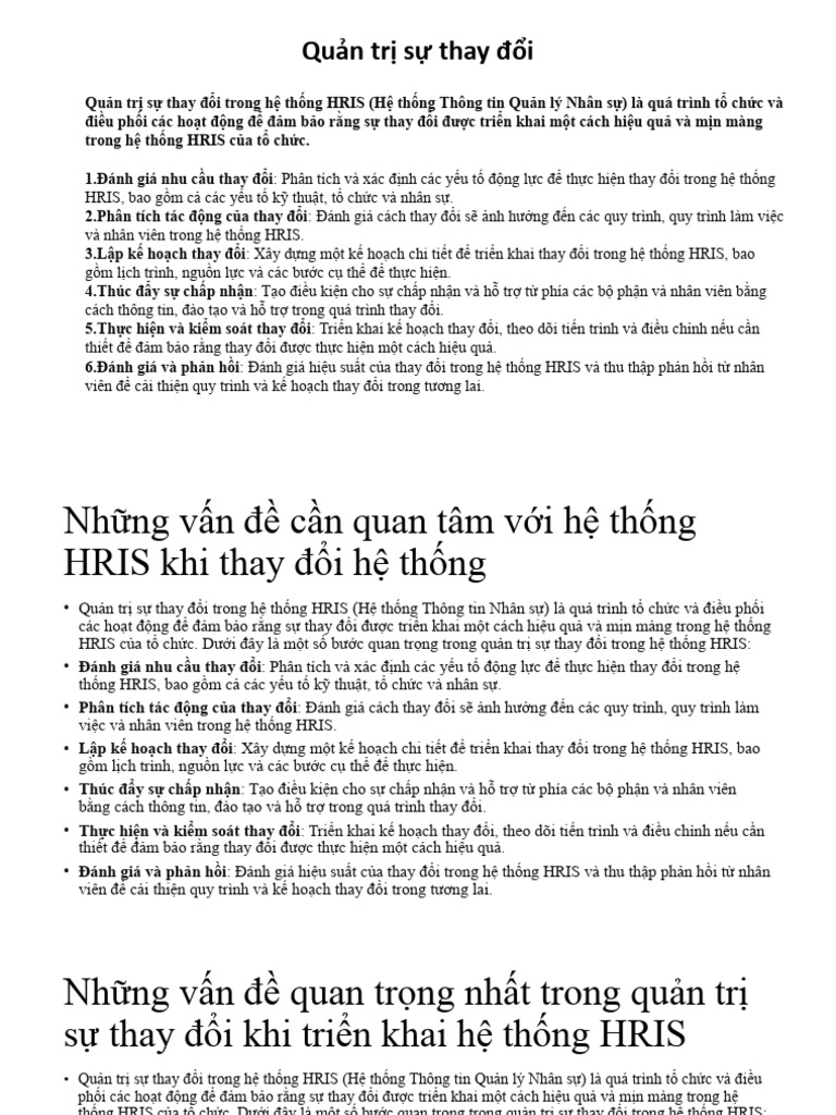 Chuong 7 Quan Tri Su Thay Doi | PDF