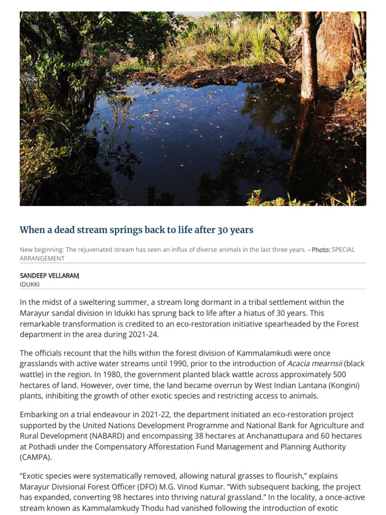 The Hindu E-Paper Document | PDF | Landscape | Biogeography