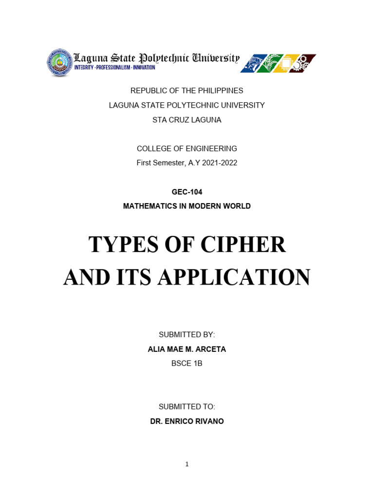 What Is Cipher | PDF | Cipher | Cryptography What Is Cipher | PDF | Cipher | Cryptography