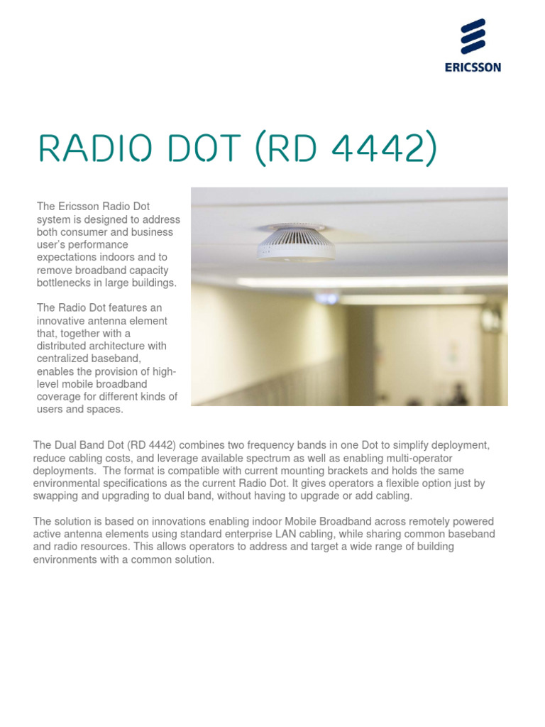 Dual Band Radio Dot 4442 | PDF | Radio | Lte (Telecommunication)