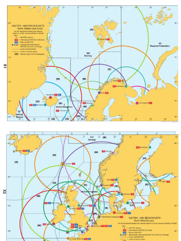NAVTEX Station Maps | PDF