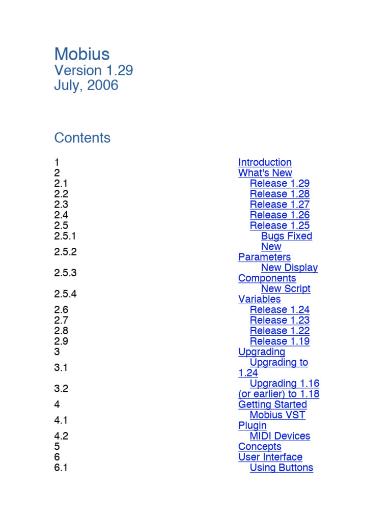 Mobius Manual | PDF | Parameter (Computer Programming) | Computer ... Mobius Manual | PDF | Parameter (Computer Programming) | Computer ...