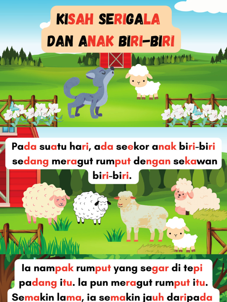 Kisah Serigala dan Anak Biri-Biri | PDF