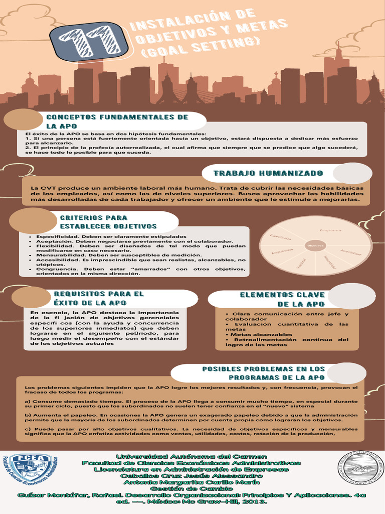 Cap 11G Instalación de objetivos y metas -Infografía | PDF