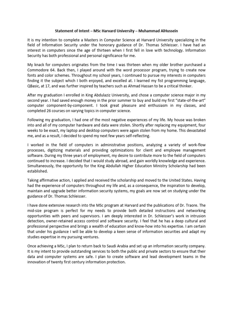 Muhammed Sop Harvard | PDF | Information Security | Computing