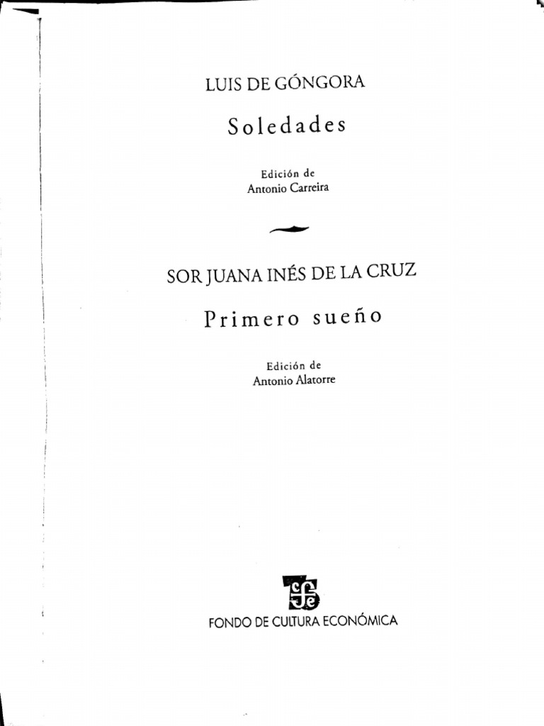 Alatorre, Antonio - Introducción Primero Sueño | PDF
