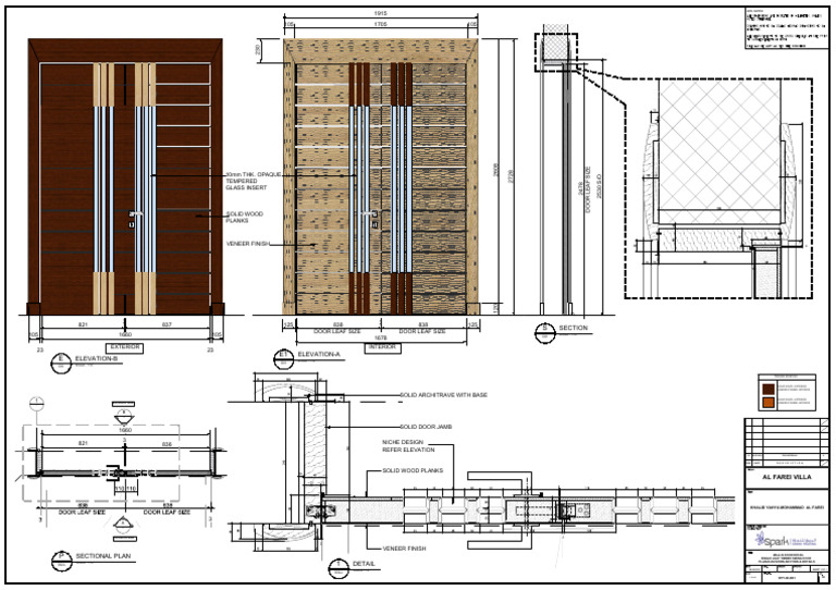 Majlis Door Detail | Download Free PDF | Building Engineering | Architectural Elements