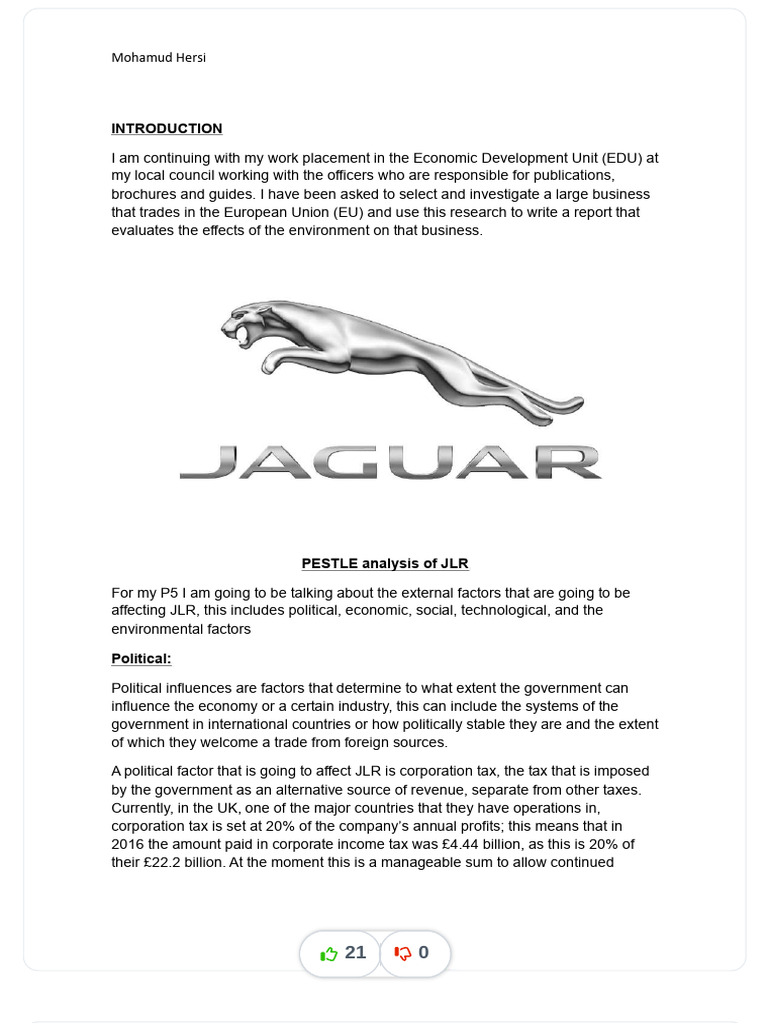 Assignment 3 Unit 1 Pestle Swot Porters 5 Forces | PDF | Monopoly | Taxes