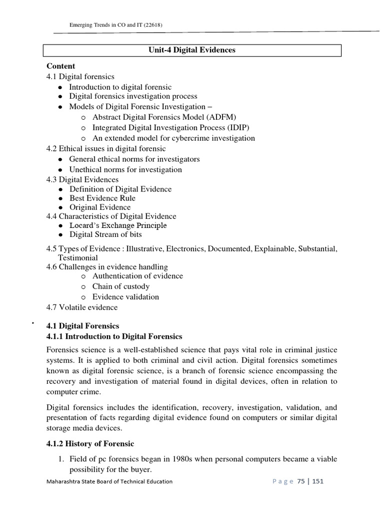 Eti Chapter 4 | PDF | Digital Forensics | Computer Forensics