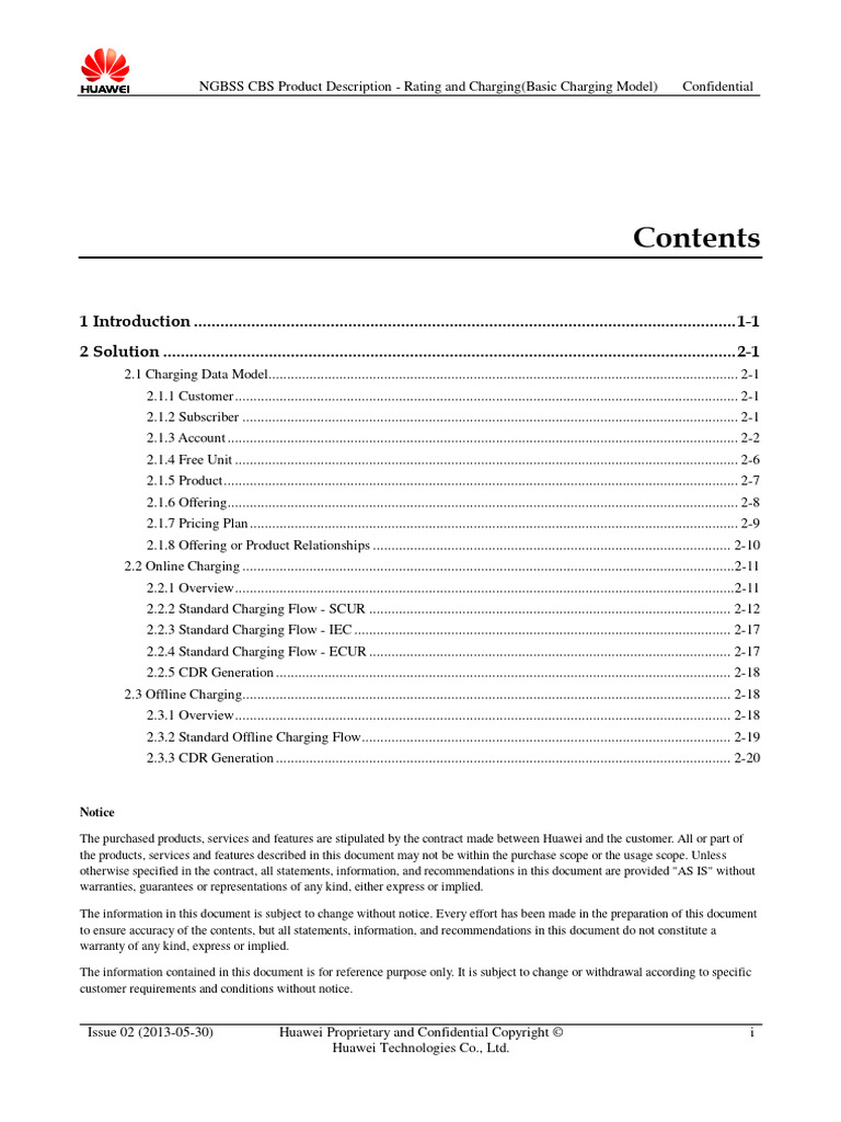 NGBSS CBS Product Description - Rating and Charging (Basic Charging ...