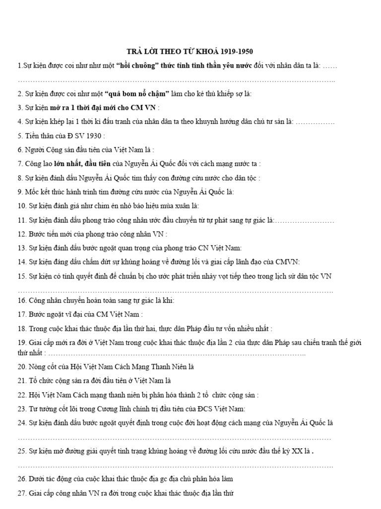 TR L I Theo T Khoá 1919-1945 | PDF