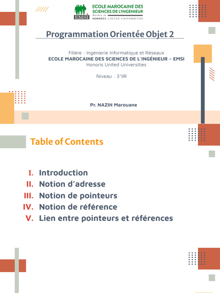 Pointeur Et Reference | PDF | Pointeur (programmation) | Variable (informatique)