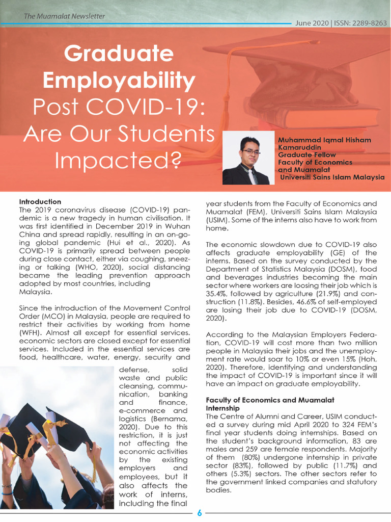Graduate Employability Post COVID-19 Are Our Students Impacted | PDF
