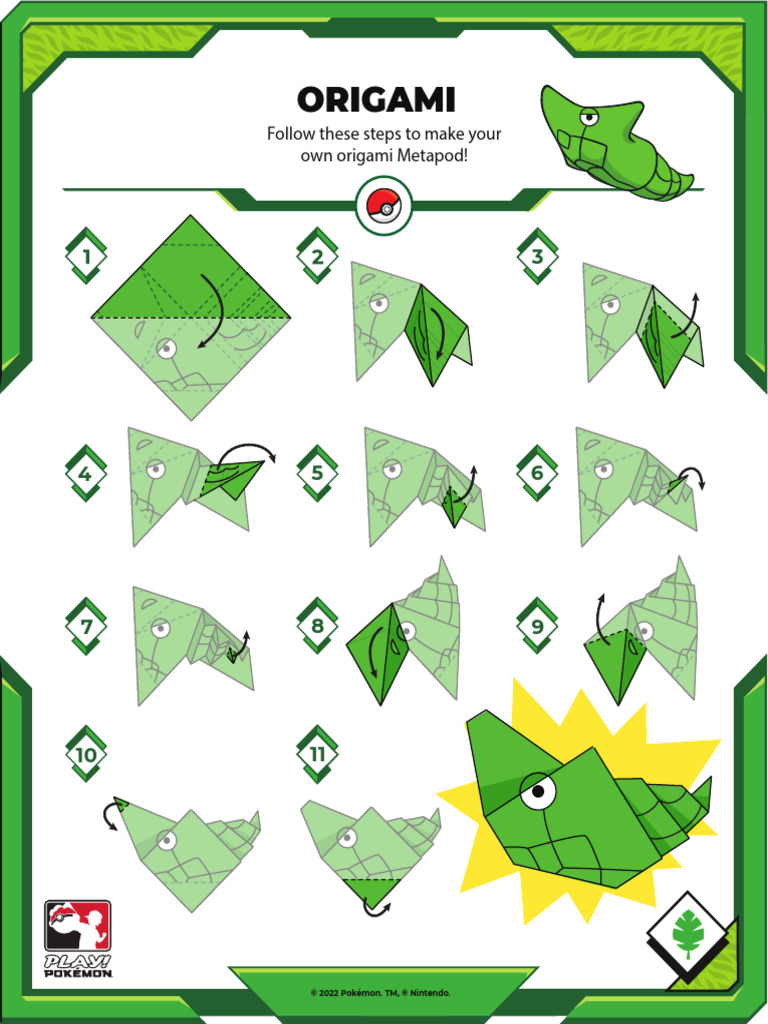 Origami Metapod | PDF | Home & Garden