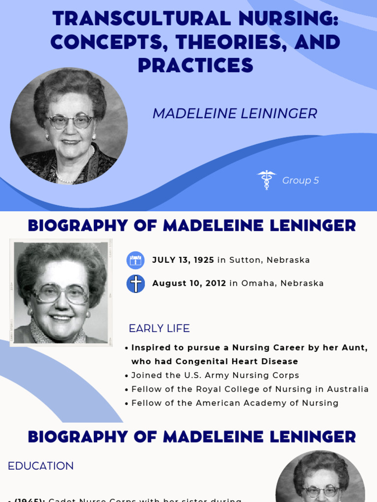 Leininger's Transcultural Nursing Theory | PDF | Nursing | Knowledge