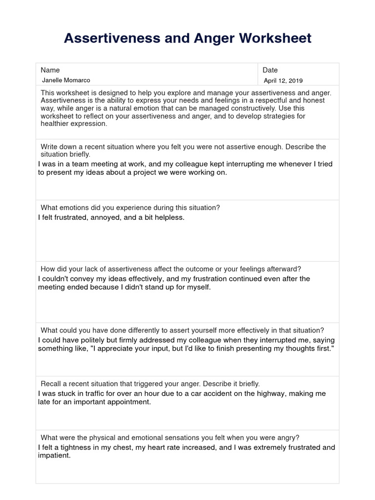 Assertiveness & Anger Management | PDF | Anger | Feeling