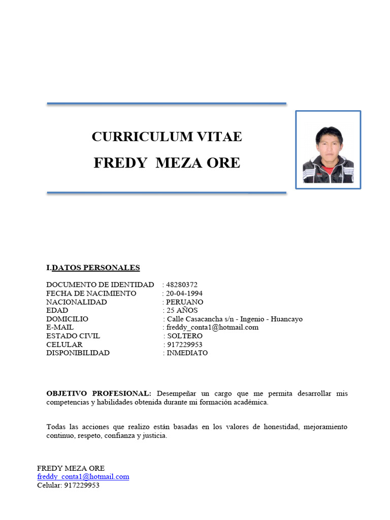 FREDDY MEZA ORIGINAL - CURR -2019 | PDF