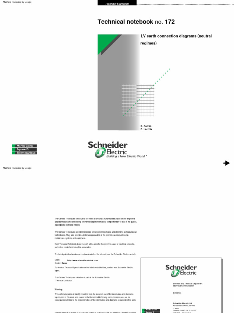 Technical Notebook No. 172: LV Earth Connection Diagrams (Neutral ...
