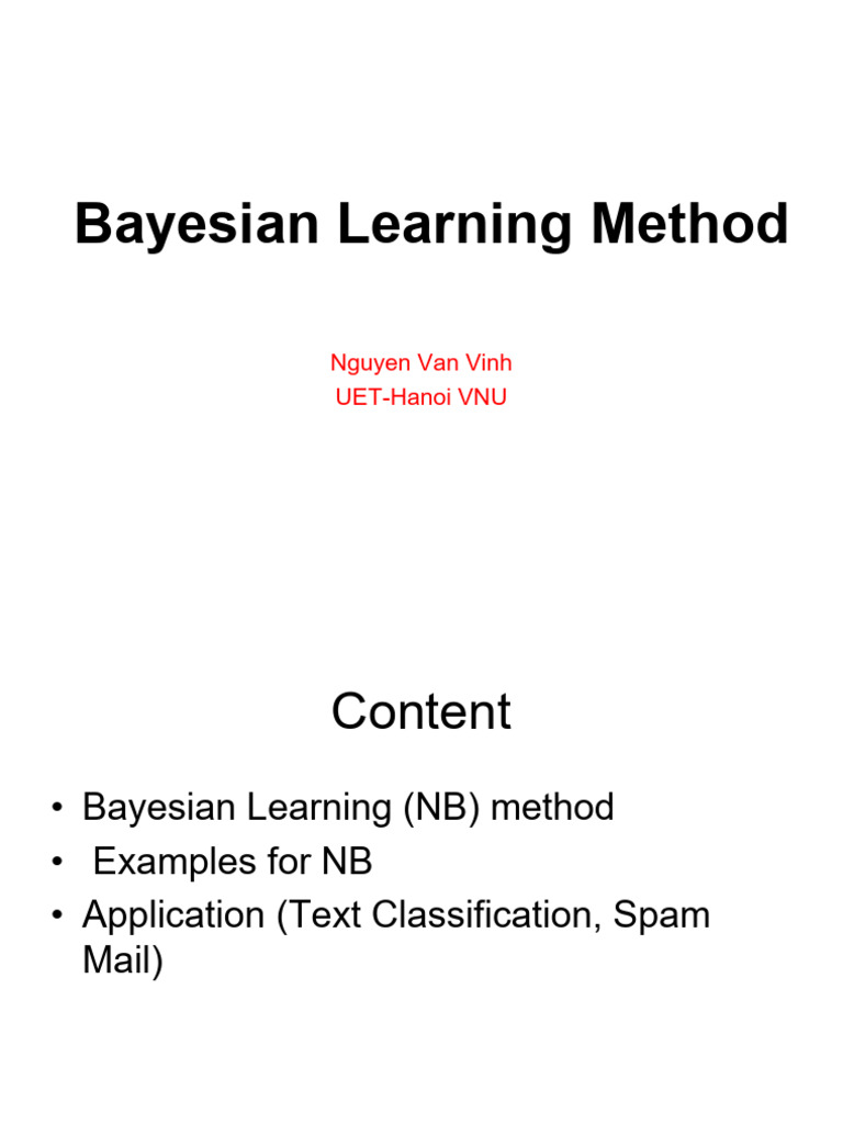 2022 Slide9 BayesML Eng | Download Free PDF | Bayesian Inference | Statistical Classification