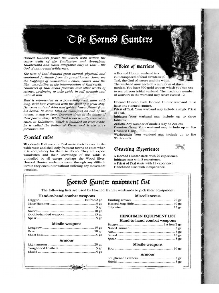 Horned Hunters (Nemesis Crown) | PDF