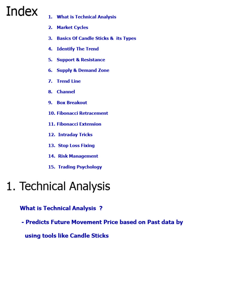 Technical Analysis_Ravi Kumar | PDF | Technical Analysis | Market Trend