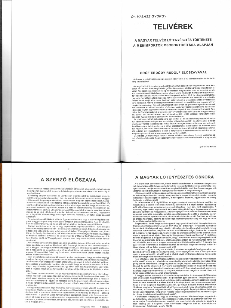 Dr. Halász György - Telivérek | PDF