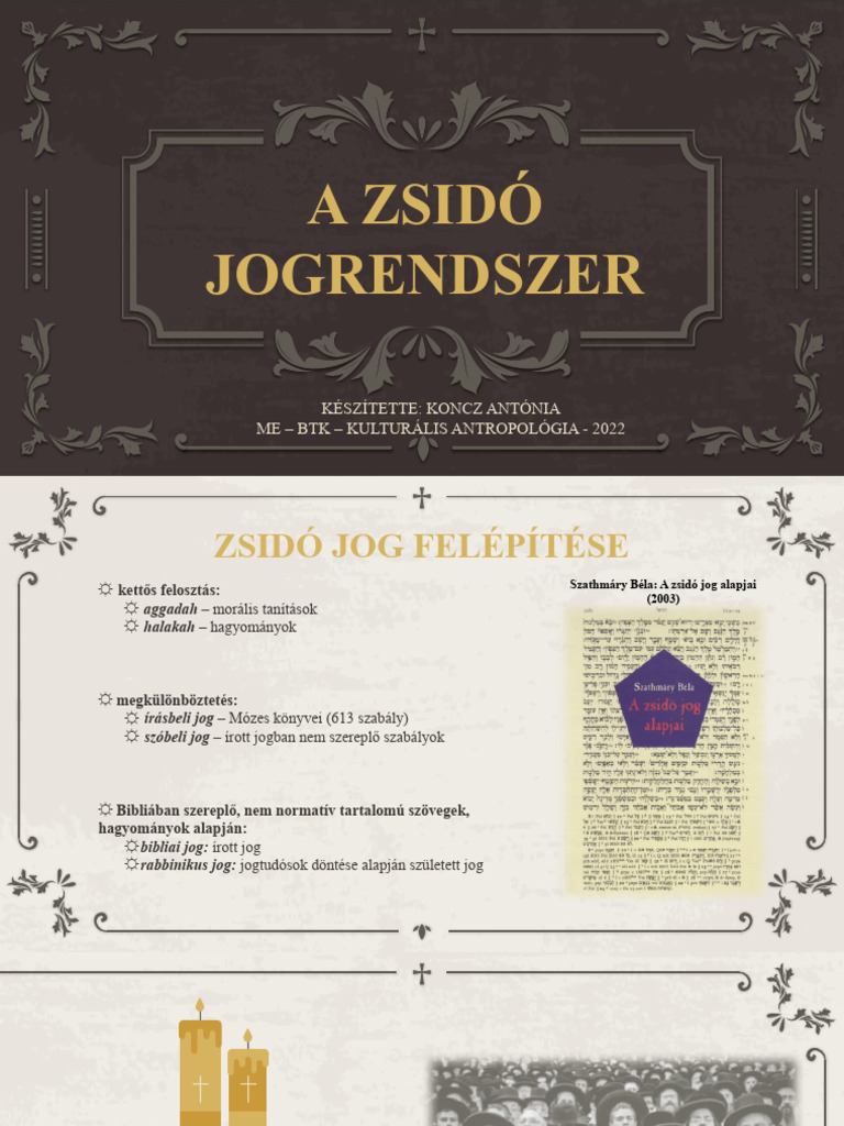 A Zsidó Jog - Koncz Antónia - 2022 | PDF