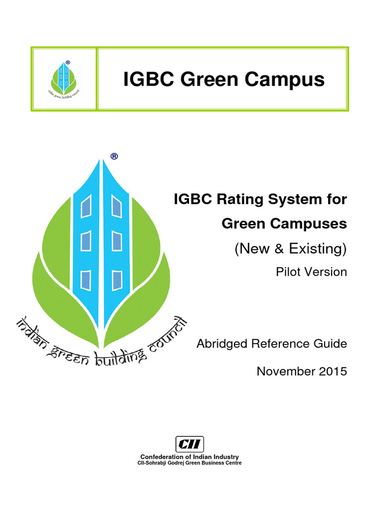 IGBC Green Campus Rating system_FinaL | PDF | Energy Conservation ...