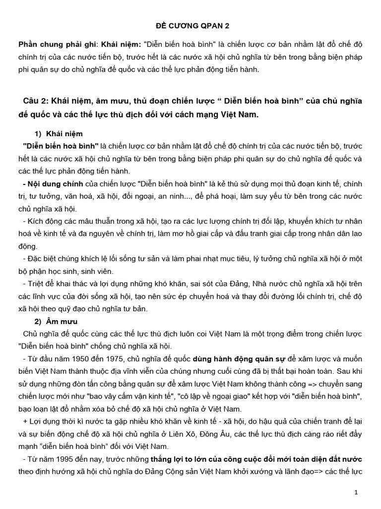 Đề-cương-QPAN-2 chinh | PDF