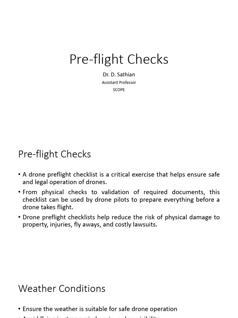 Pre-flight checks | PDF | Unmanned Aerial Vehicle | Screw
