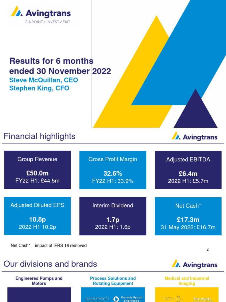 Interim Presentation FY23H1 | PDF | Financial Accounting