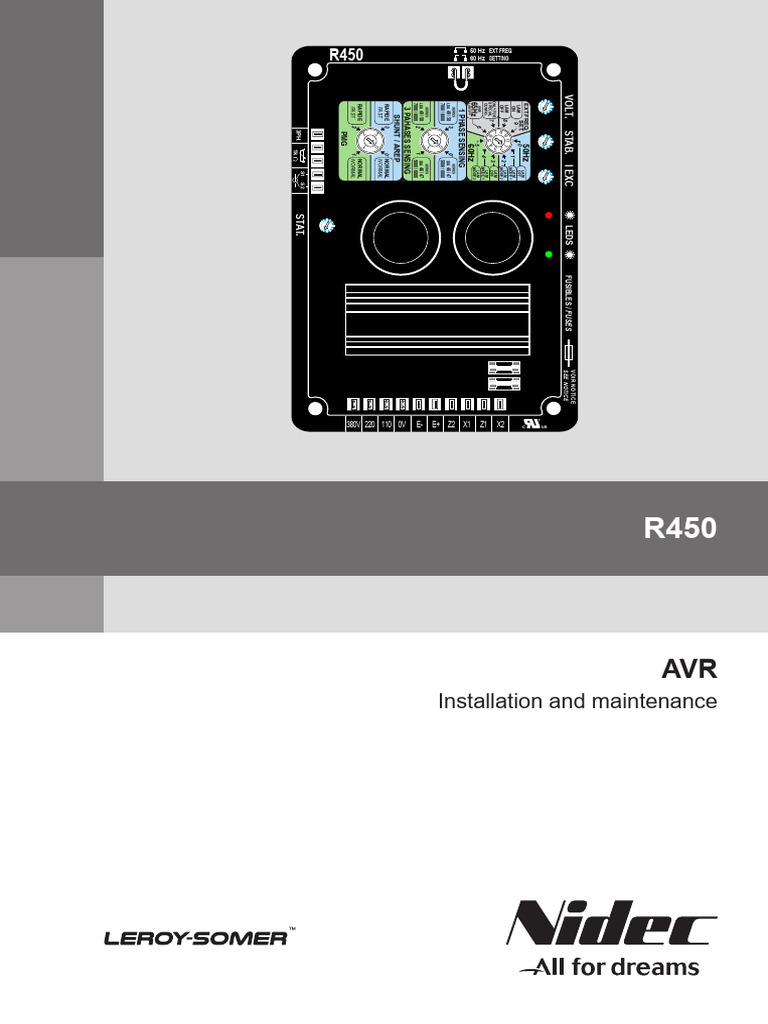 R450 AVR Installation & Maintenance Guide | PDF | Power Engineering ...