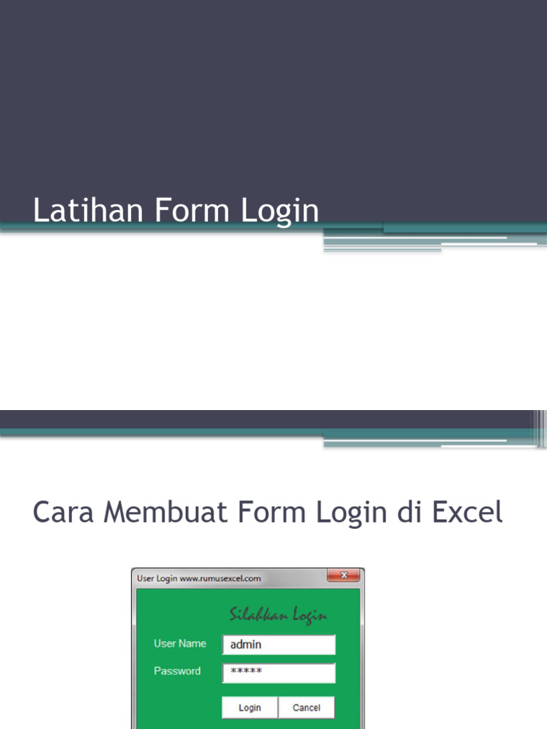 Latihan Form Login | PDF