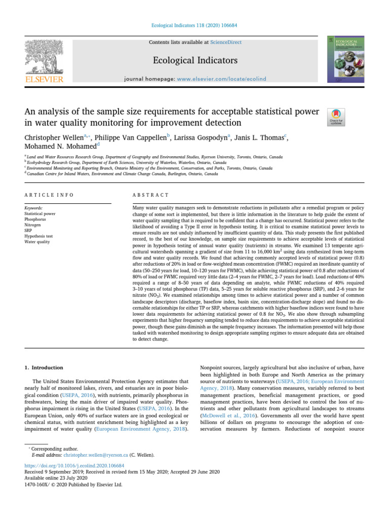 Water Quality Statistical Analysis 1425848451 | PDF | Statistics ...