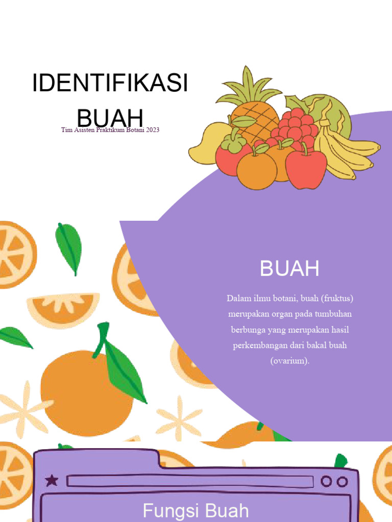 Struktur dan Jenis Buah dalam Botani | PDF