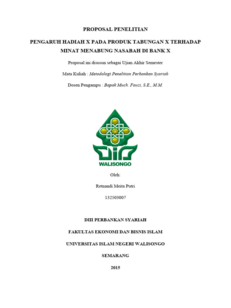 Print Proposal Penelitian Metopen | PDF