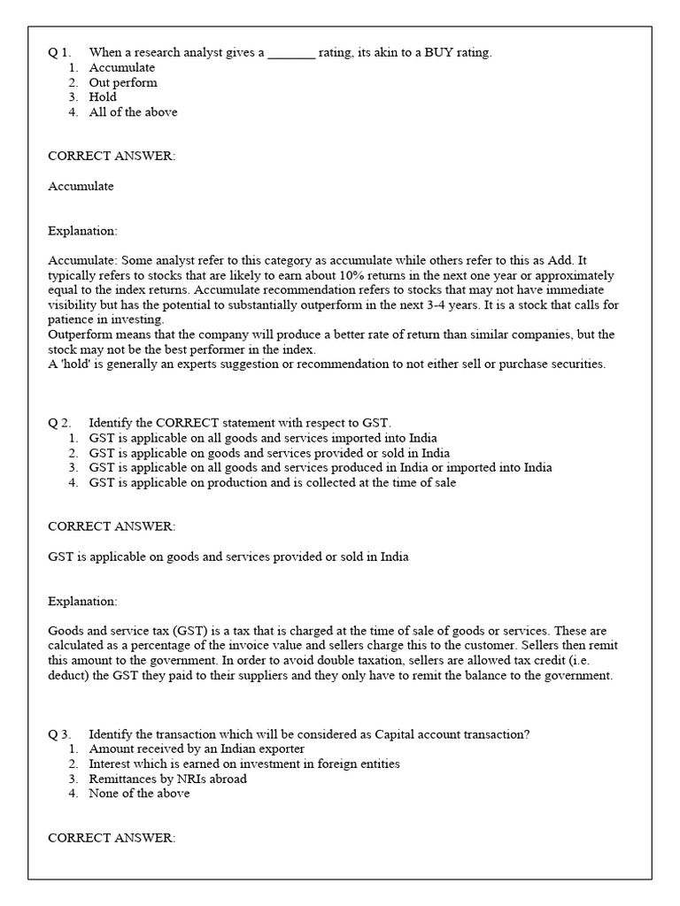 NISM RA Qs | PDF | Stocks | Bonds (Finance)