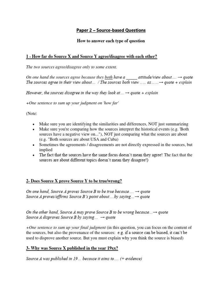 Tips in Answering Paper 2 | PDF | Knowledge | Question