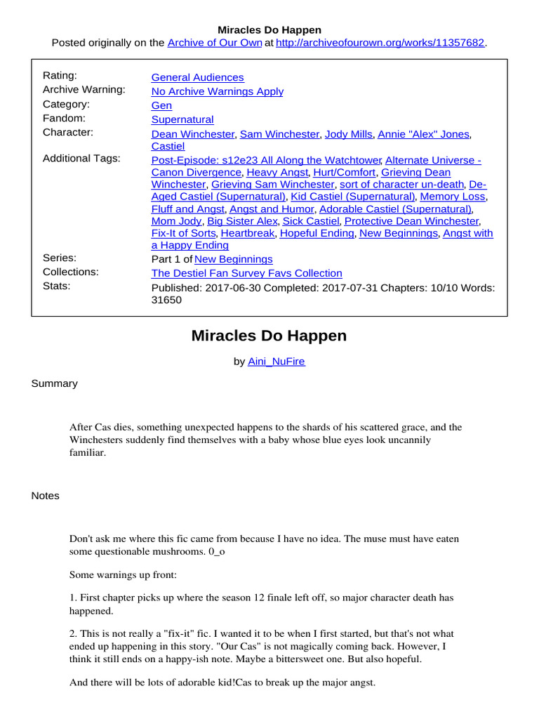 Miracles Do Happen | PDF