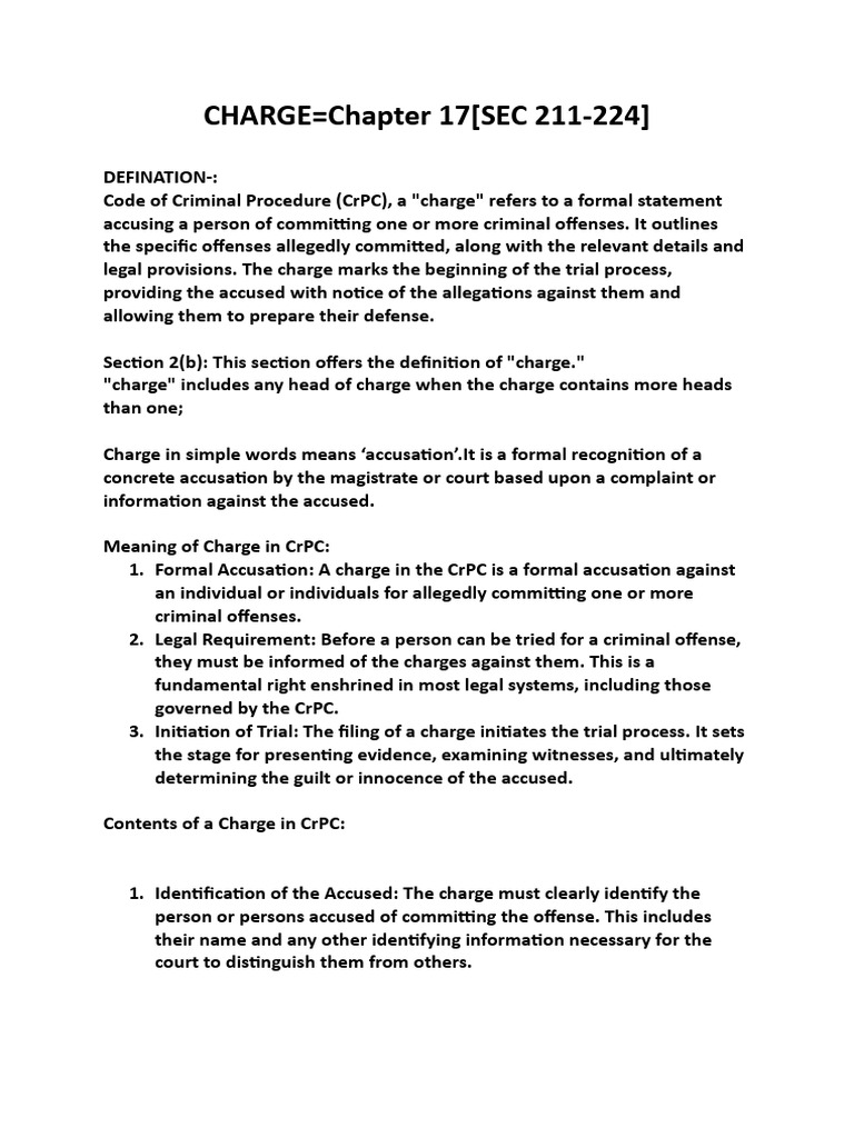 Charge crpc | PDF | Statute Of Limitations | Trials