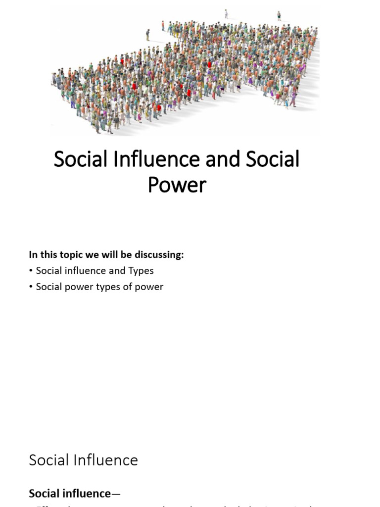 Social Influence and Social Power 1 | PDF | Conformity | Leadership